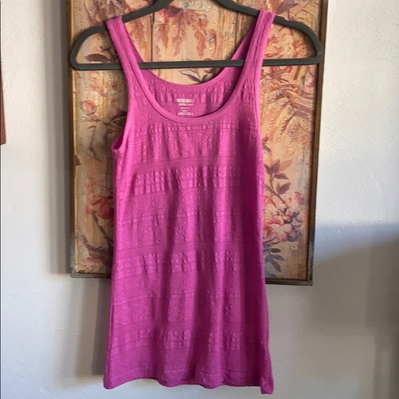 Target | Tops | Target Mossimo Pink Stretch Texture Tank Top Xs | Poshmark